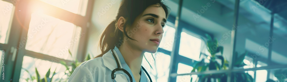 3D Doctor wearing a doctor uniform and stethoscope Medical doctor ...