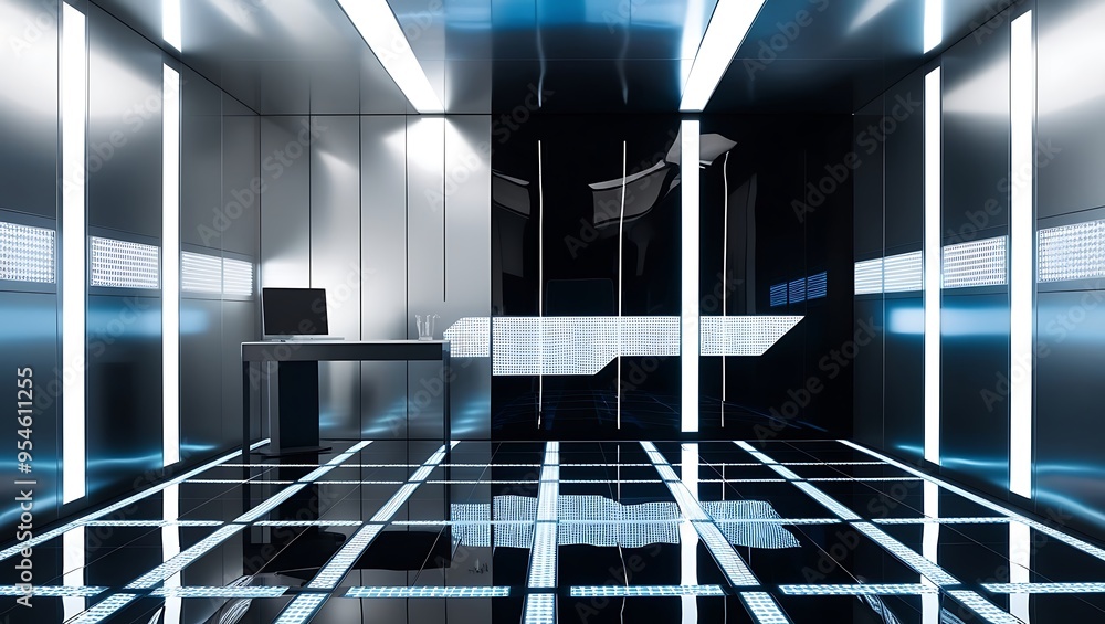 Immerse yourself in a futuristic environment with this high-tech studio ...