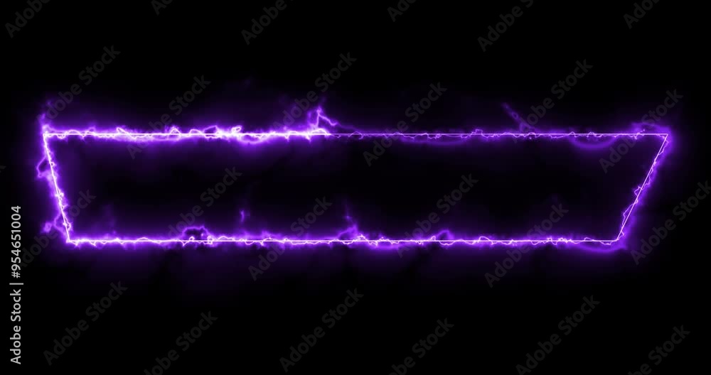Neon Lower Third animation in cool purple color in 4K. Animated cool ...