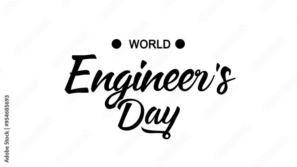 World Engineers Day Text Animation. Great for World Engineers Day ...