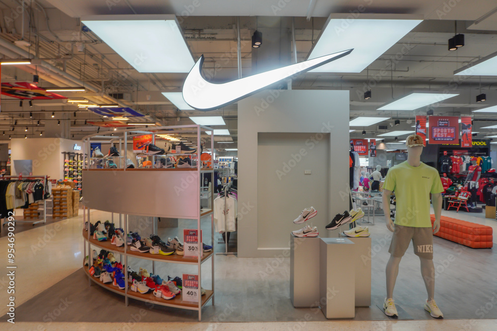 Bangkok, Thailand - September 2, 2024: Nike logo. The nike store is a ...