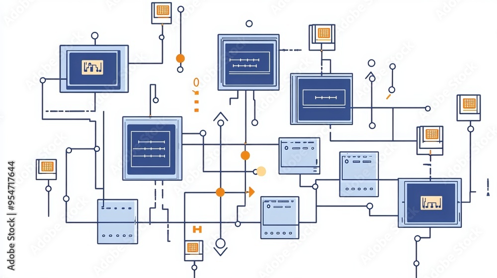 Computer Data Update: This line drawing depicts how computer data is ...
