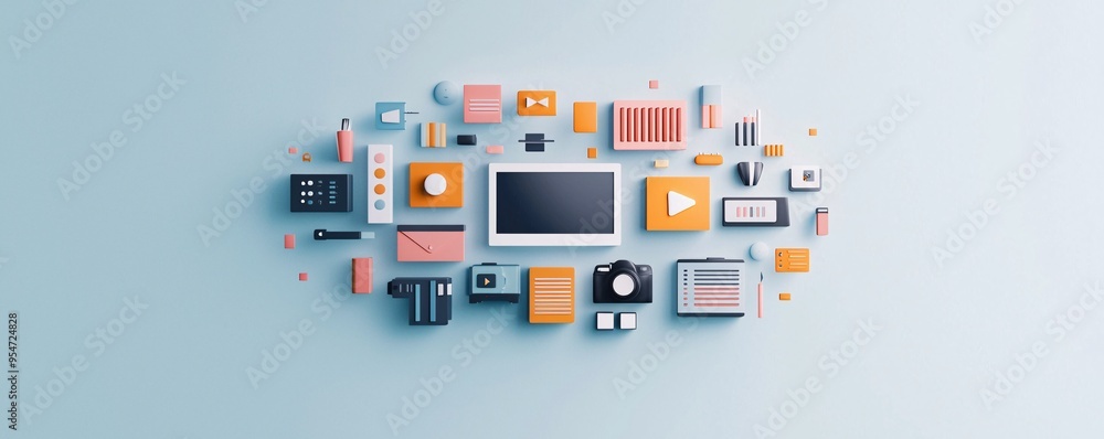 Modern website layout with parallax scrolling effect, trendy web design ... Modern website layout with parallax scrolling effect, trendy web design ...