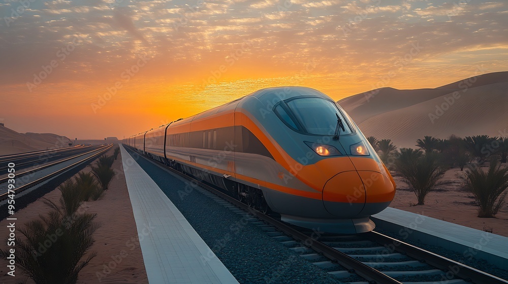 Highspeed rail network blueprint interconnected stations efficient ...
