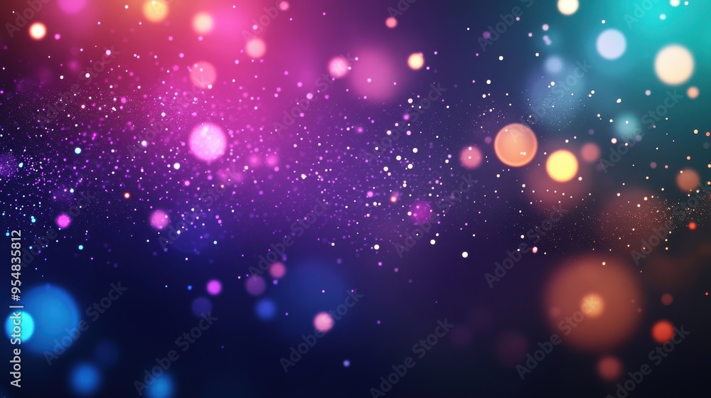 2D particle effect animation with vibrant, cascading sparkles and ...