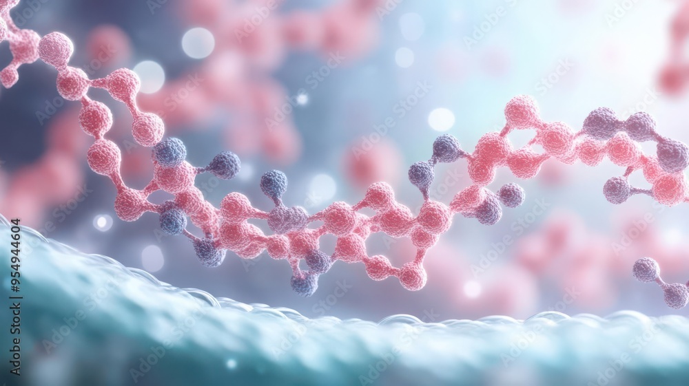 Electron microscopy of cell membrane architecture, showcasing lipid ...