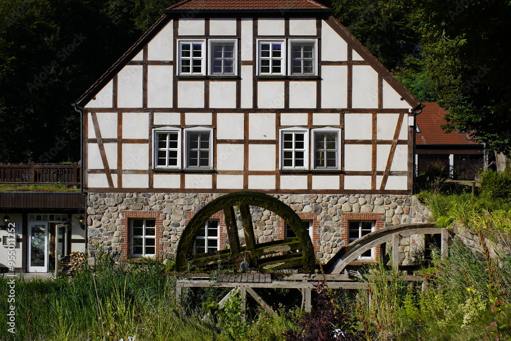 Bolten mill (in german Boltenmühle) Brandenburg, Germany with ...