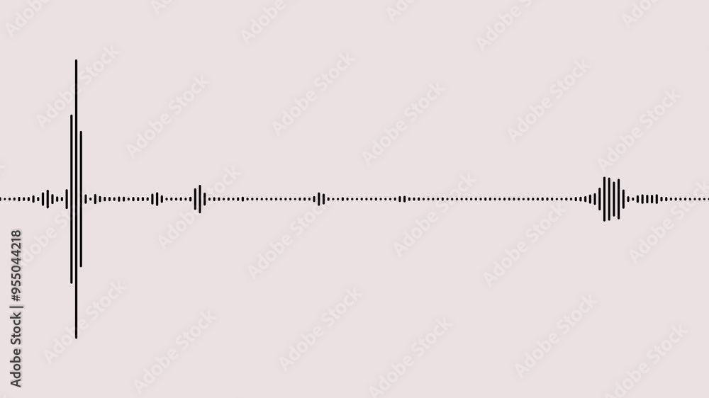 Animated sound wave spectrum, spectrum voice, frequency soundtrack ...