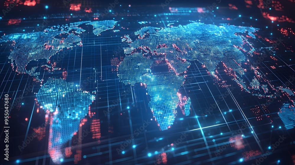 Interconnected World:Visualizing Global Data Flows and International ...