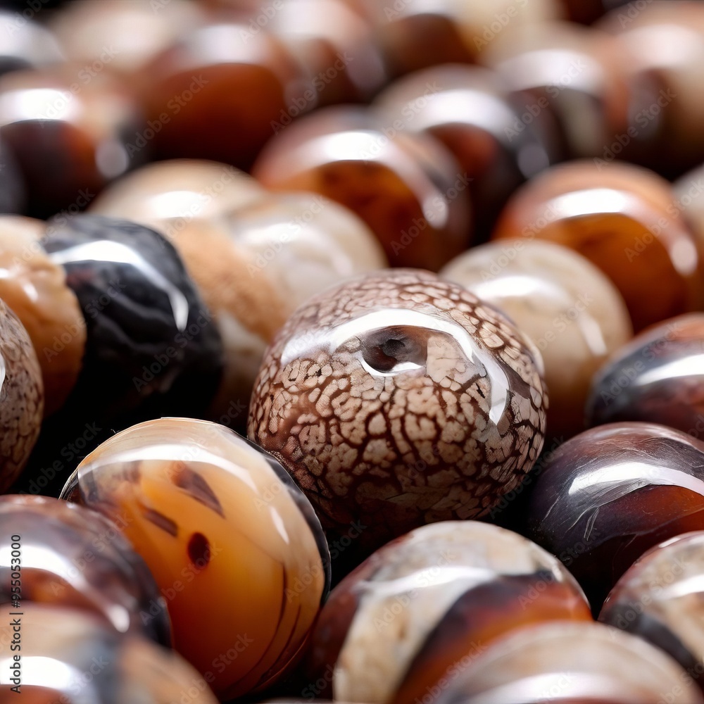 heishi beads flat disc shaped beads traditionally made from natu Stock ...