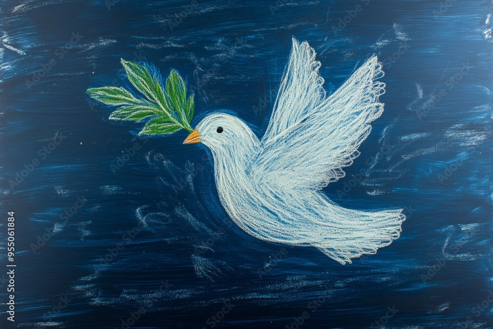 The dove of peace is a symbol of freedom and peace on the international ...