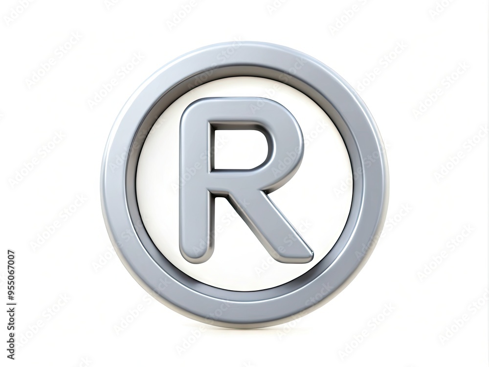 A stylized encircled "R" symbol on a white background, representing ...