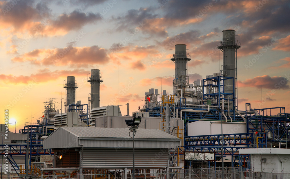 Natural Gas Combined Cycle Power Plant ,Gas turbine electrical power ...