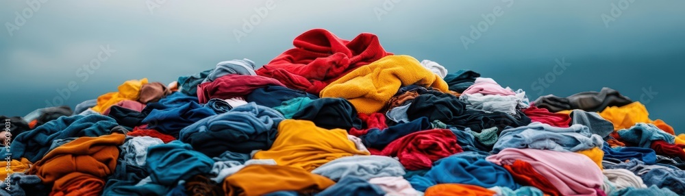 Chemicals leaking from waste clothes, toxic riverbank, polluted water ...