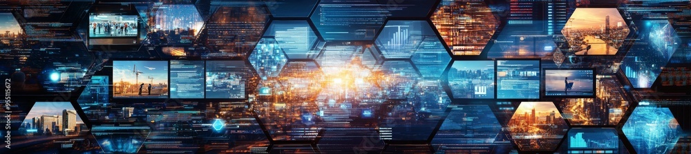 Digital technology background, software development, agile ...