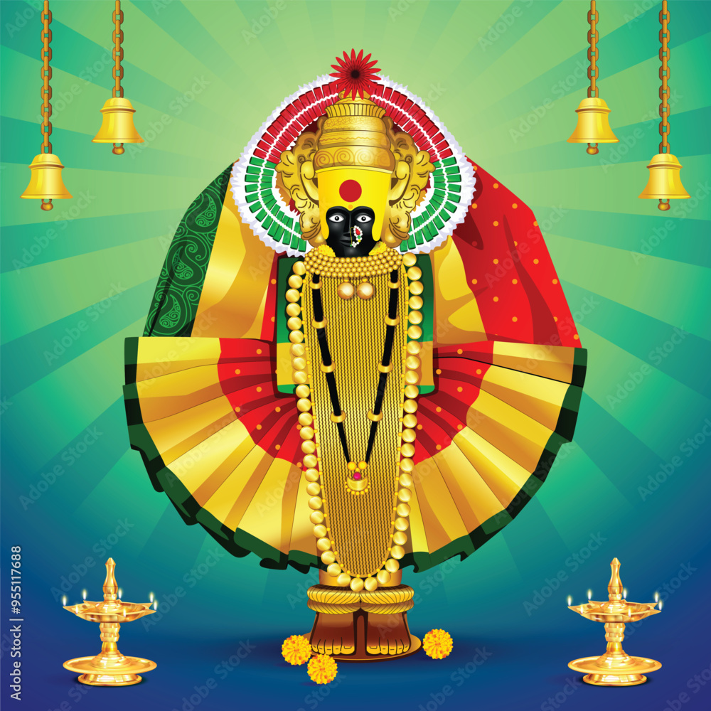 Shaktipith Goddesses Mahalaxmi Ambabai, Navratri Festival Marathi ...