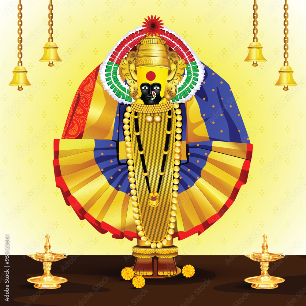 Shaktipith Goddesses Mahalaxmi Ambabai, Navratri Festival Marathi ...