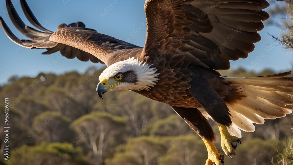 "Witness the regal beauty of a majestic Australian Wedgetail Eagle as ...