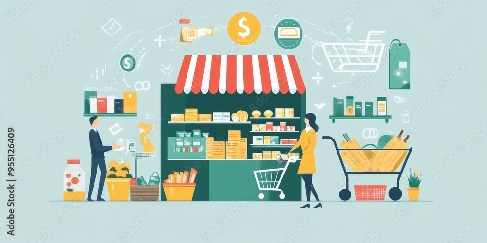 Infographic showing how supply and demand affect prices in the market ...