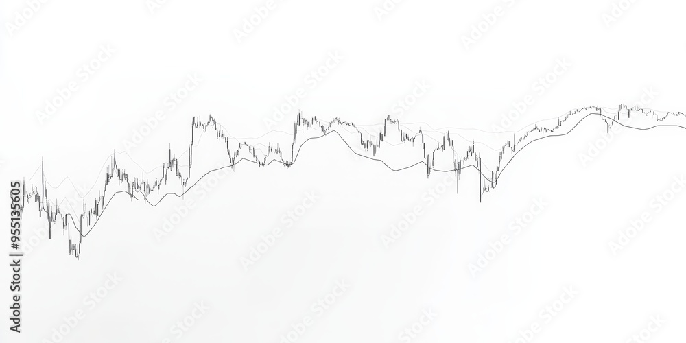 Line graph depicting stock market trends over the past decade crisp ...