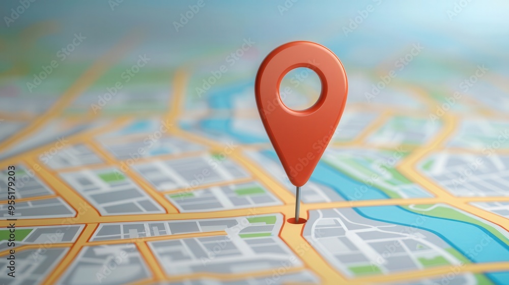 Evacuation Map with Digital Marker, illustrating safety planning ...