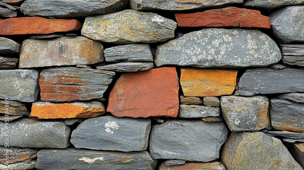 stone wall and rubble scattered, revealing ancient architectural ...