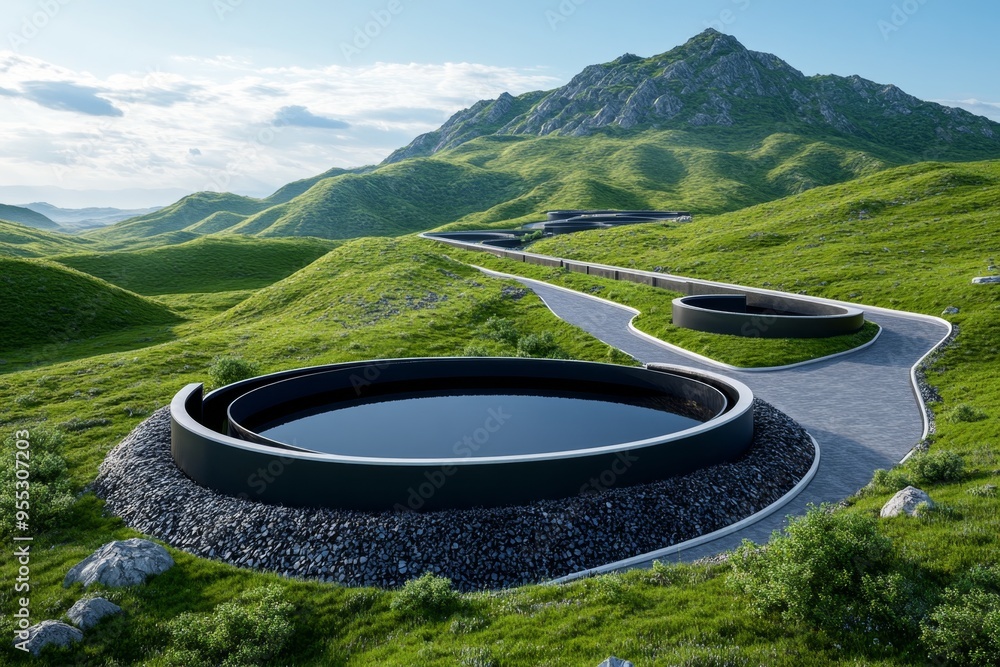 Garbage and environmental safety are captured in a realistic photo of a ...