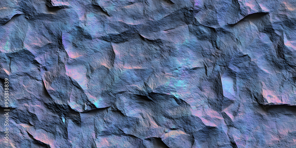 Seamless slate slab rock face normal map background texture. Grunge ...