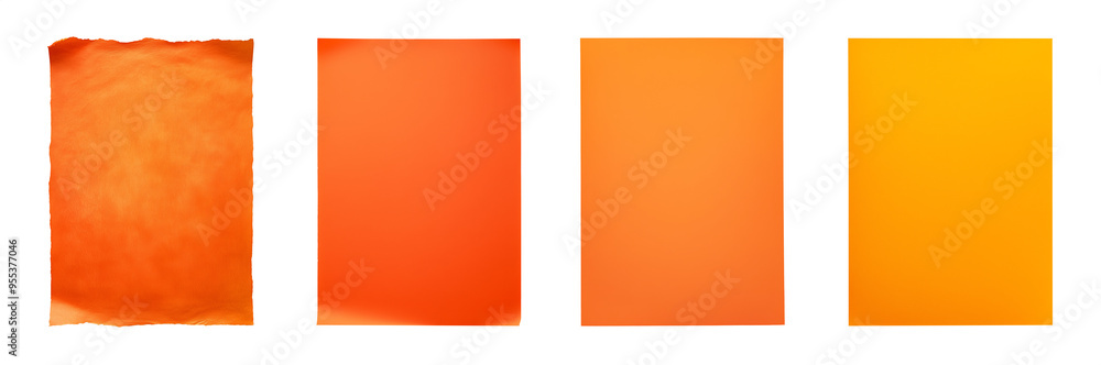 Set of orange paper with various surface textures to pick from ...