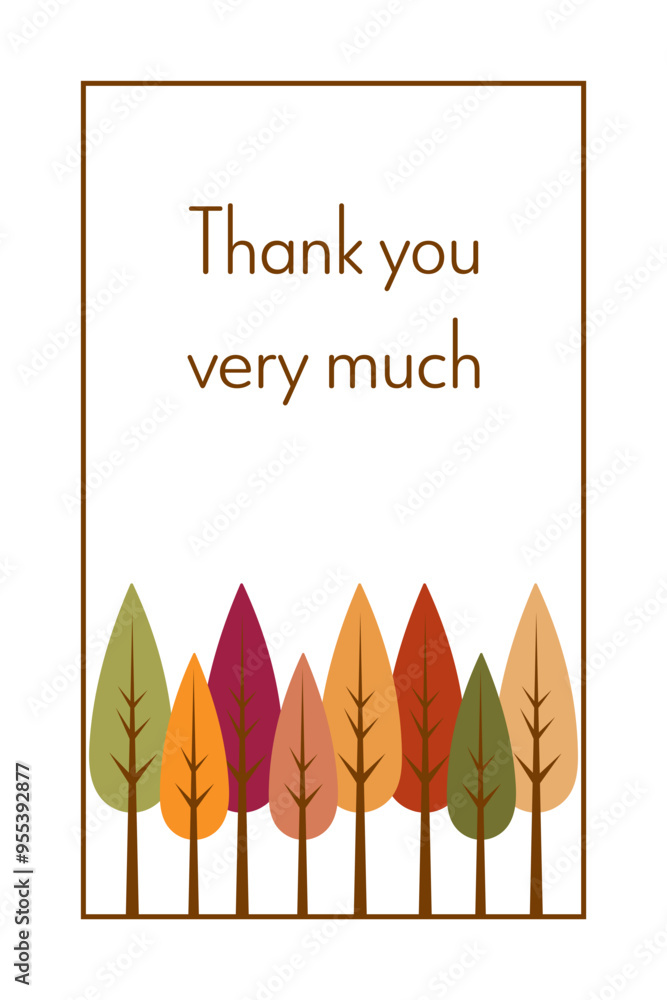 Thank you very much - Schriftzug in englischer Sprache - Vielen Dank ...