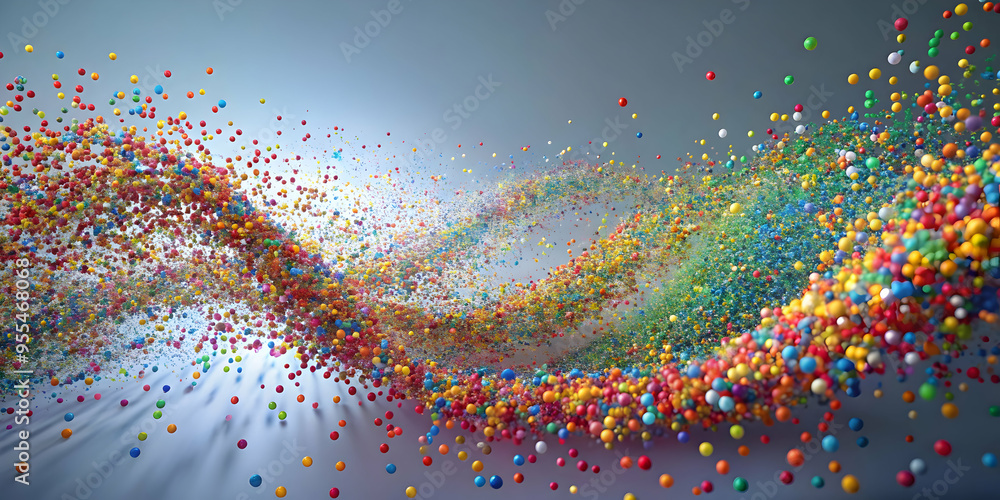 Rainbow of Spheres: A mesmerizing digital art piece captures the beauty ...