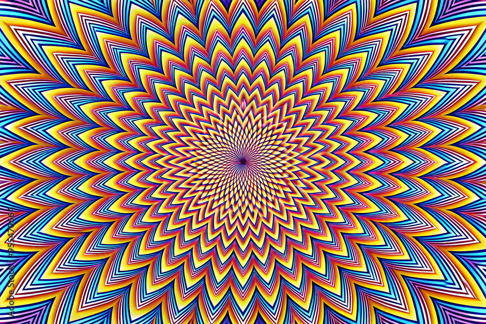 Hypnotic Spiral: A mesmerizing abstract design with vibrant, swirling ...