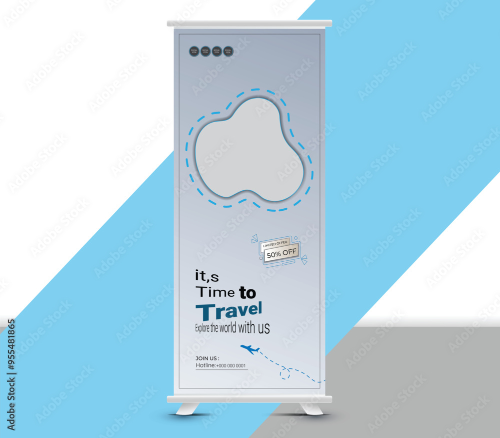 Adobe IllBusiness roll up banner, modern x banner, corporate roll up ...