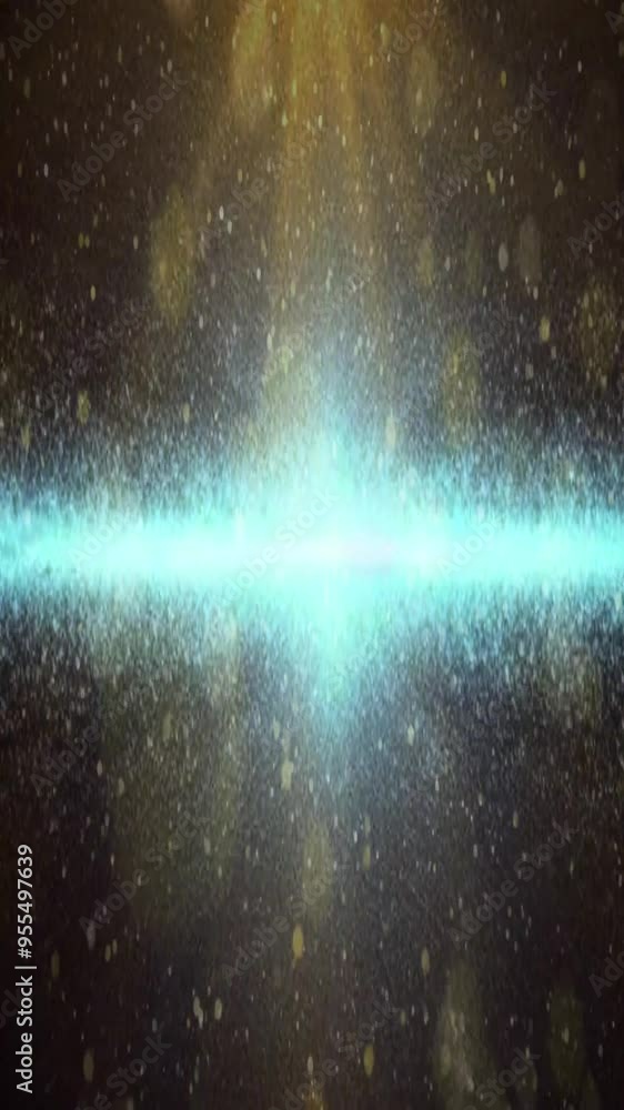 Glitter Glow Particles Falling in Light Rays: 4K Bokeh Background with ...