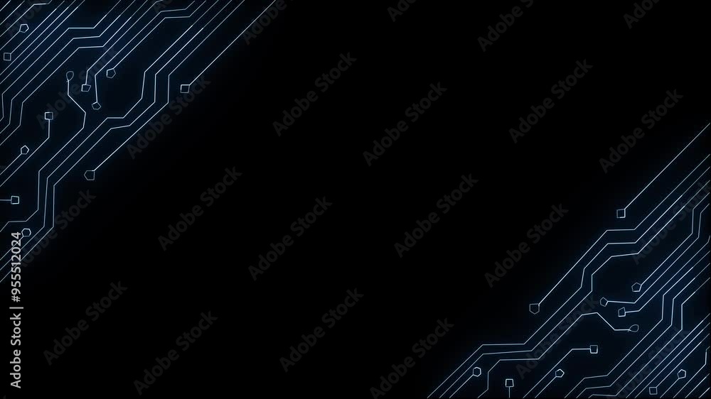 Neon sing technology icon animation .A technology icon often includes ...