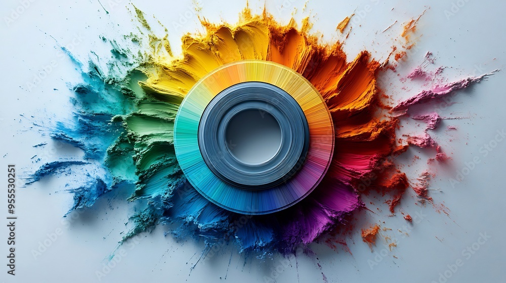 Mind map color theory in design covering color wheel complementary ...