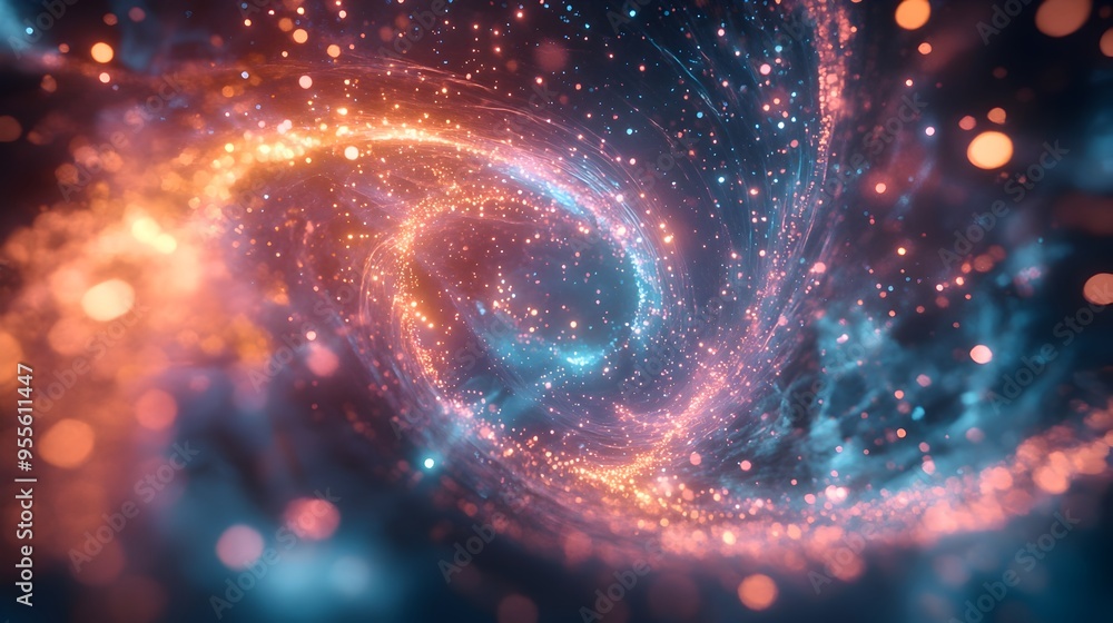 Shimmering Website Loading Screen with Holographic Overlays and ...