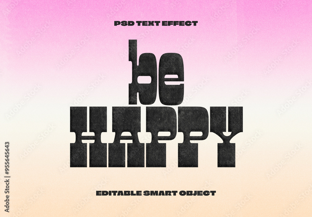 Vintage Bold Text Effect Stock Template | Adobe Stock