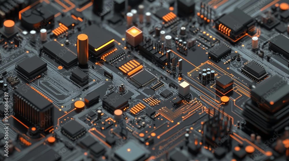 A digital schematic of a complex electrical circuit with resistors ...