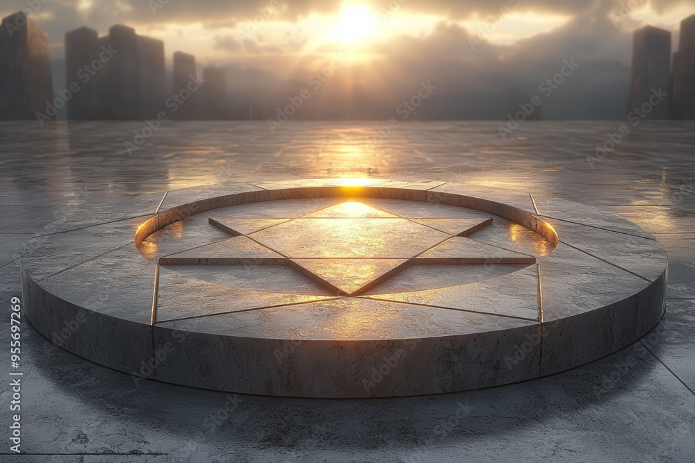 A representation of a pentagon inscribed in a circle, demonstrating the ...