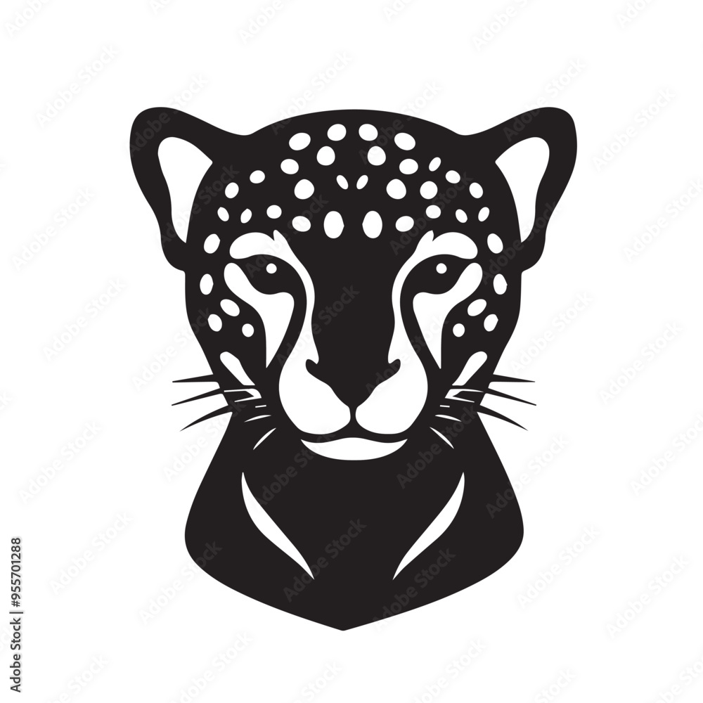 Cheetah in cartoon, doodle style . Image for t-shirt, web, mobile apps ...