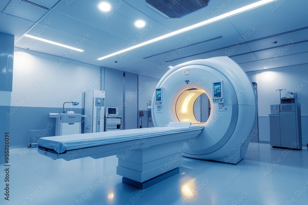 Modern hospital ct scan room a glimpse into advanced medical imaging ...