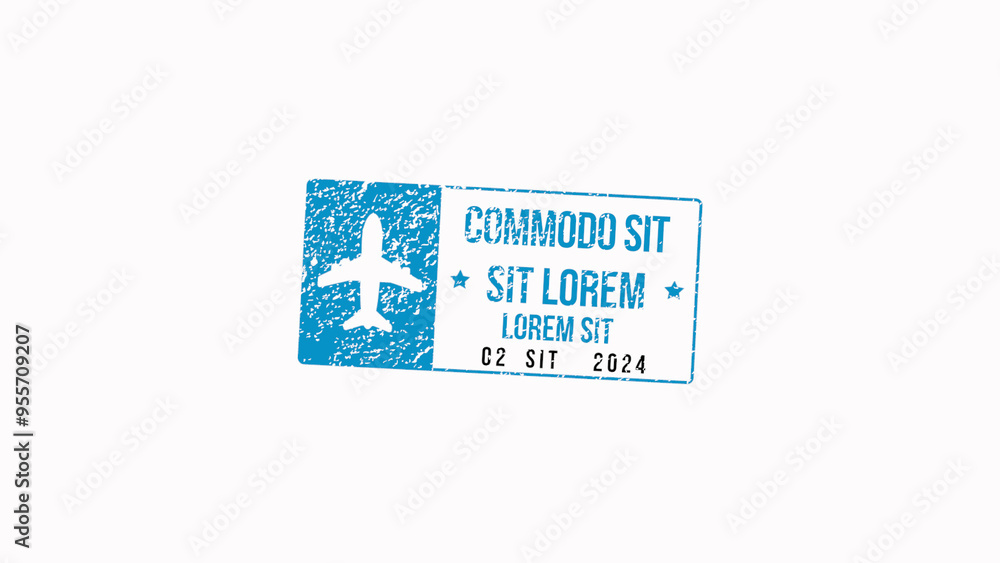 Visa Stamp Stock Template | Adobe Stock