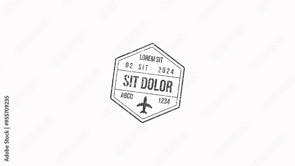 Visa Stamp Stock Template | Adobe Stock