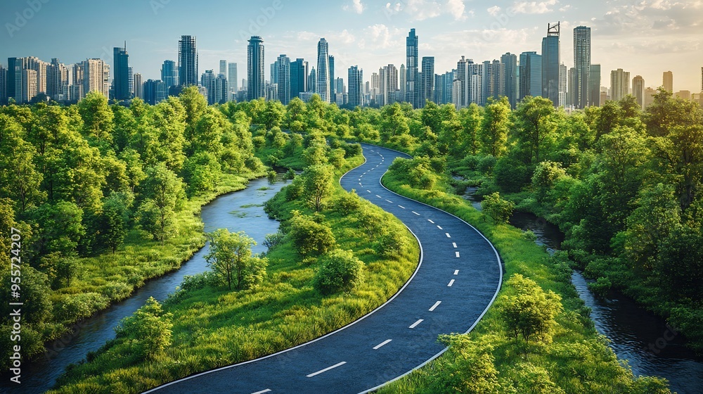 Poster Corporate social responsibility roadmap sustainability ...