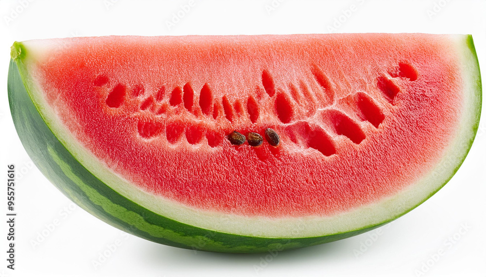 Watermelon without seeds isolated on white background, clipping path ...