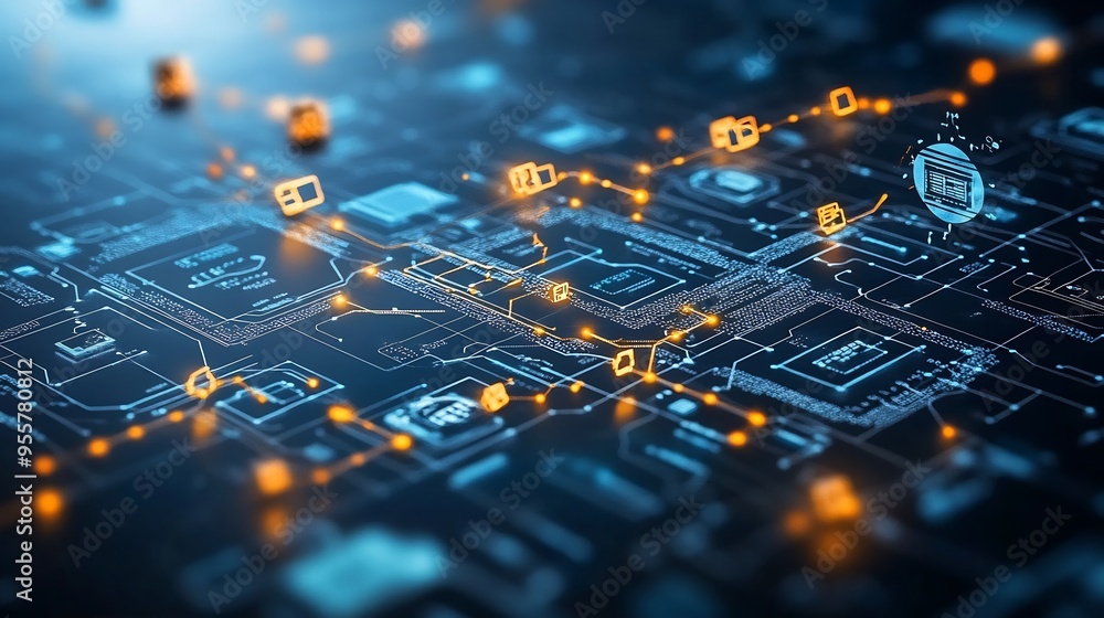 Infographic digital transformation with technology adoption steps ...