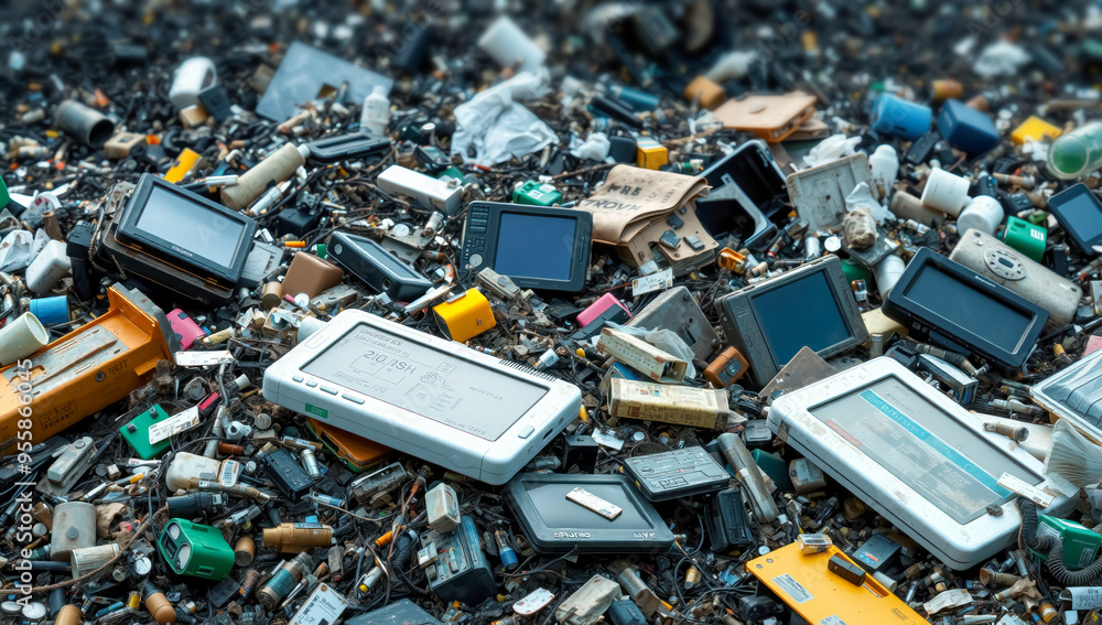 Discarded electronic waste in landfills contributes to visual pollution ...