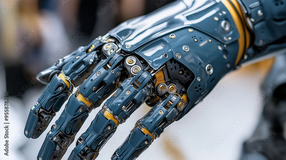 Control systems in prosthetic technology, highlighting the precision ...