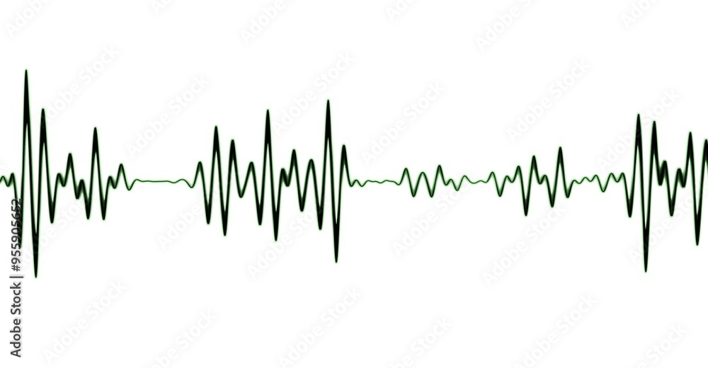 Sound Wave EQ Heart Wave Abstract Digital EQ Music Equalizer. Sound ...